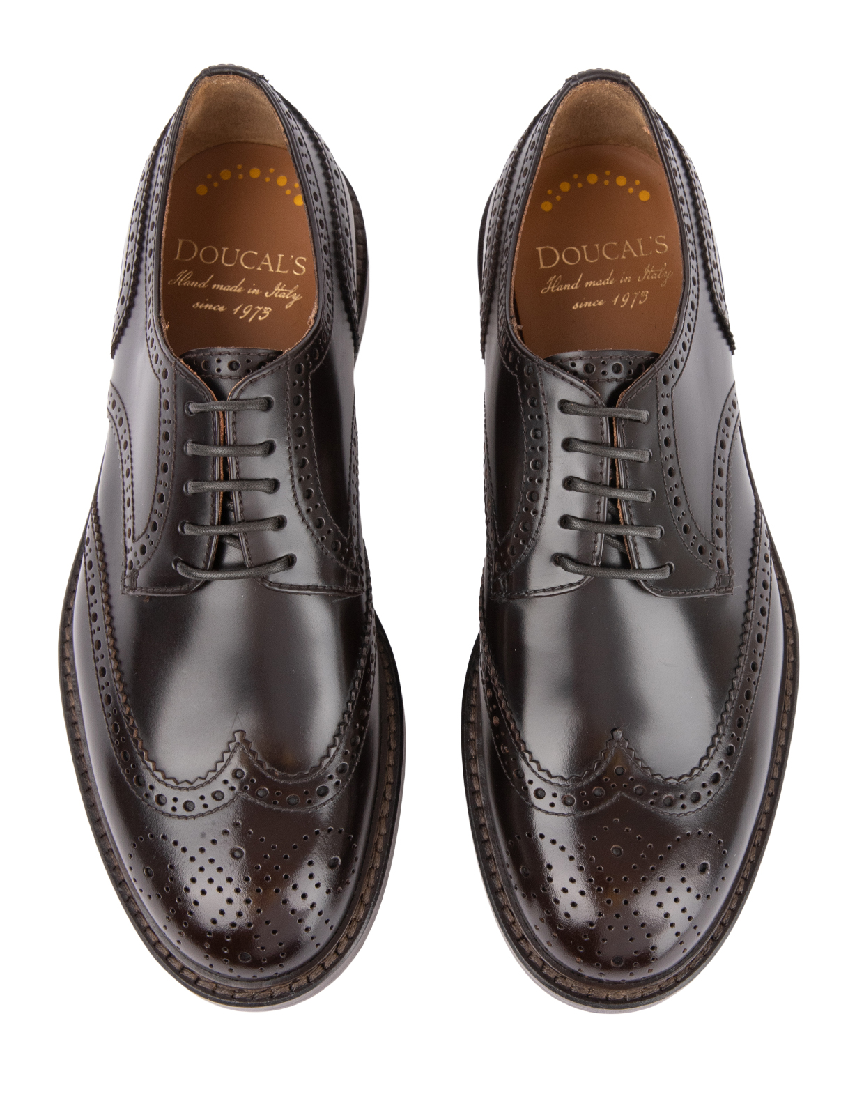 Derby Half Wing Brogues Dark Brown