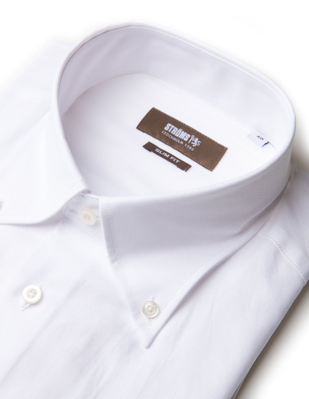 Slim Fit Skjorta Royal Oxford Vit